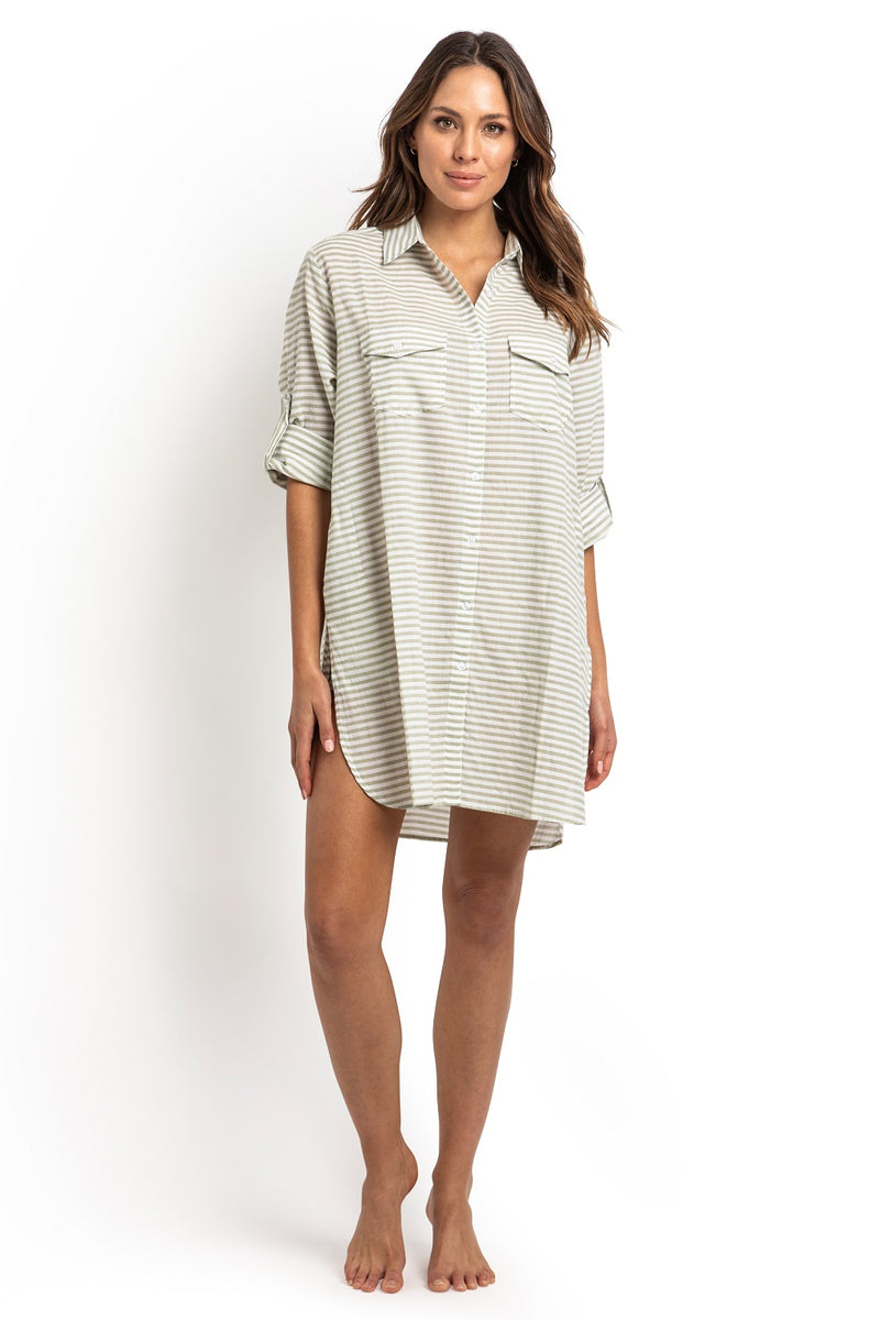 Sunseeker Summer Stripe Button Through Shirt – Sundaze